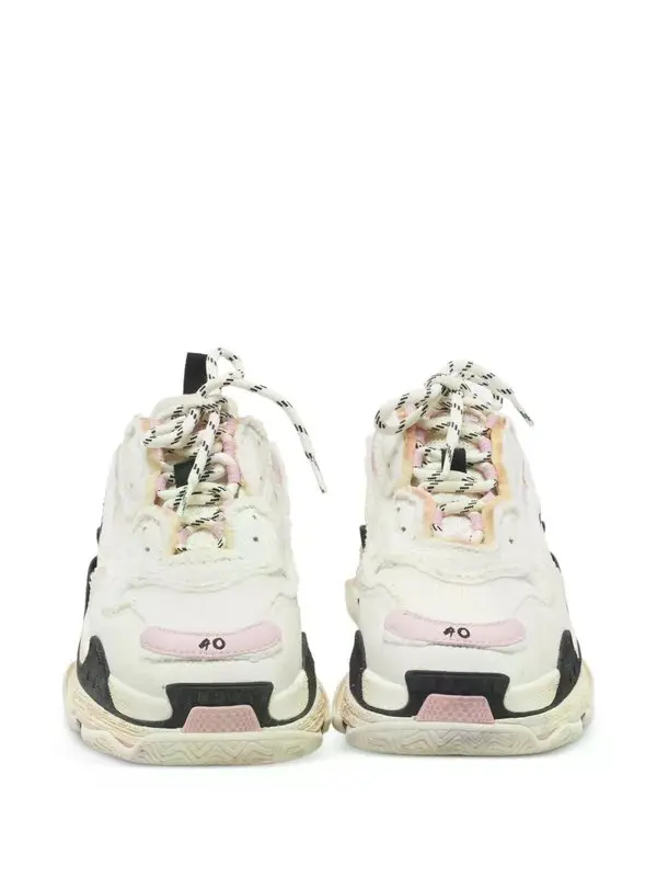 Balenciaga Triple S Distressed Sneakers