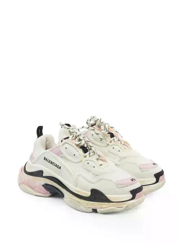 Balenciaga Triple S Distressed Sneakers