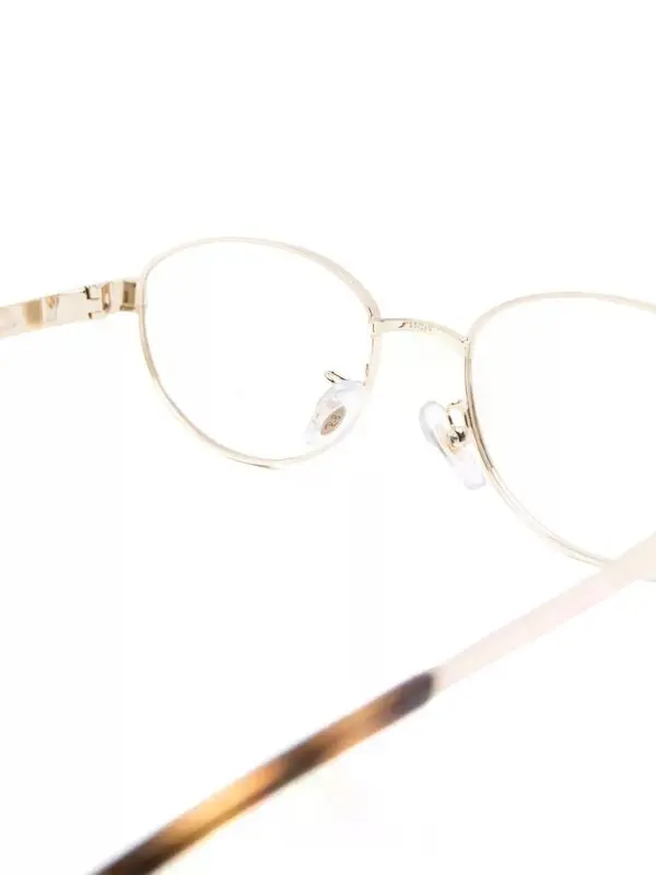 Ray-ban Oval Frame Eyeglasses - Gold
