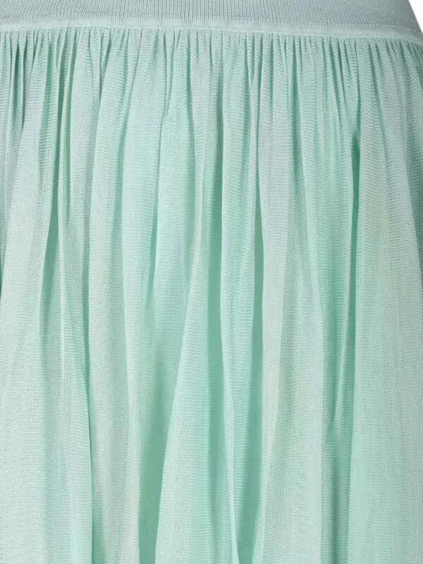 Maria Mcmanus Wave Pleated Midi Skirt