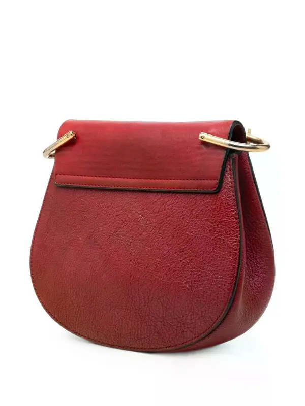 Chloé 2014 Small Smooth And Grained Calfskin Drew Crossbody Bag - Red