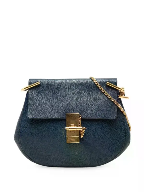 Chloé 2015 Small Leather Drew Crossbody Bag - Blue
