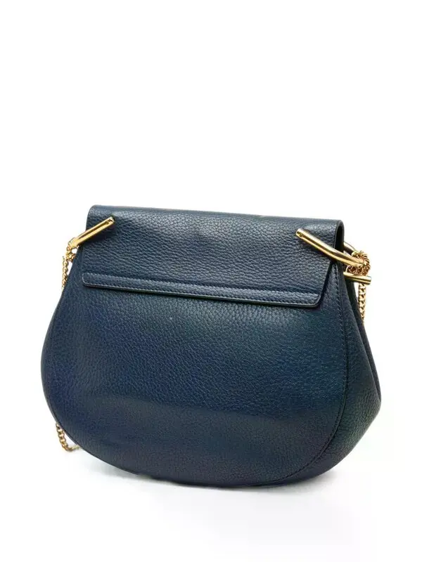 Chloé 2015 Small Leather Drew Crossbody Bag - Blue