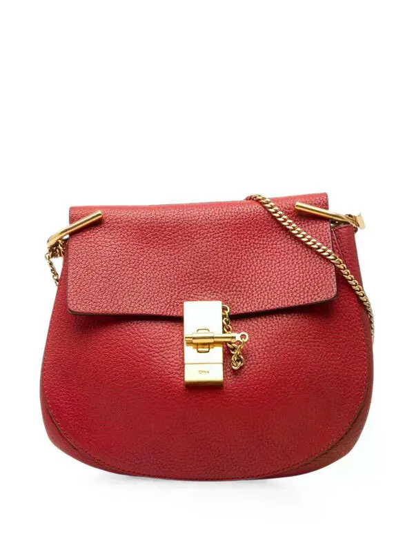 Chloé 2016 Small Leather Drew Crossbody Bag - Red
