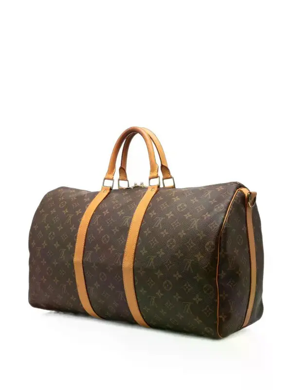LOUIS VUITTON 2000 Monogram Keepall Bandouliere 50 Travel Bag