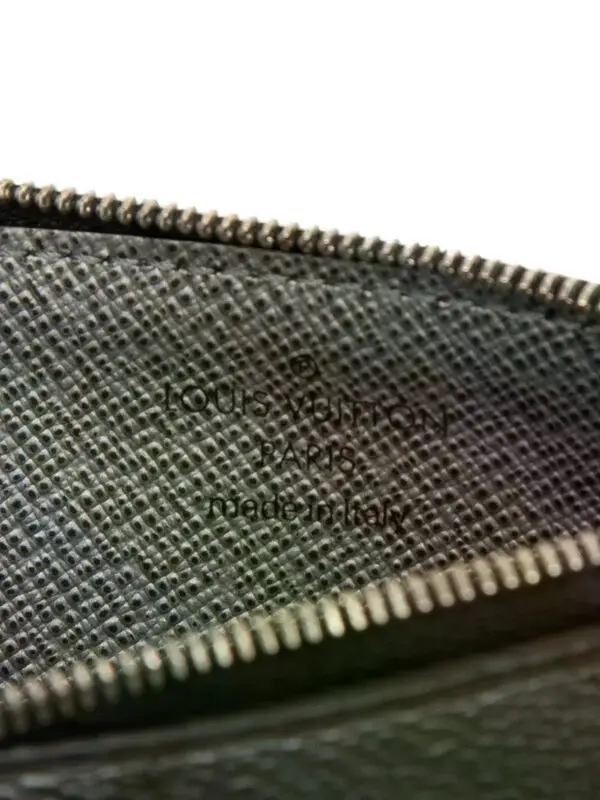 LOUIS VUITTON 2021-2026 Monogram Eclipse Reverse Taigarama Coin Card Holder
