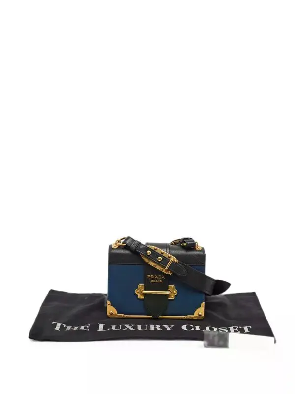 Prada Cahier Logo-lettering Shoulder Bag