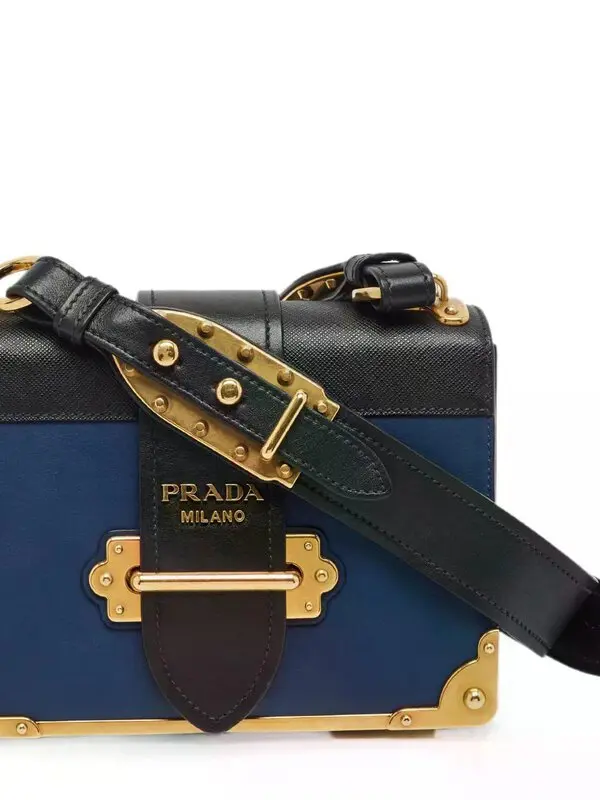 Prada Cahier Logo-lettering Shoulder Bag