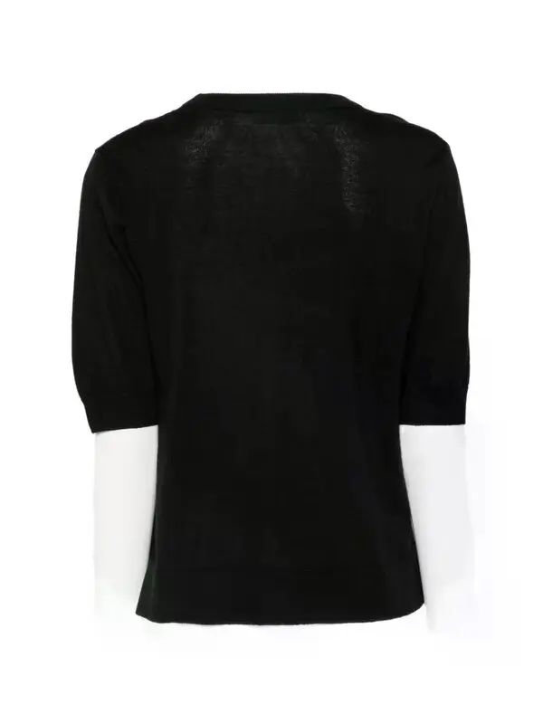 Dice Kayek Sequin-embellished Wool Top