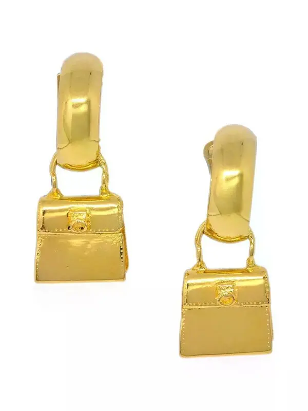 Celine 1990-2000s Dangle Handbag Clip-on Earrings