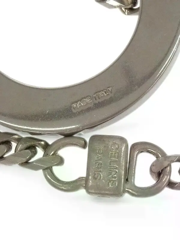 Celine 1990-2000s Triomphe Medallion Necklace