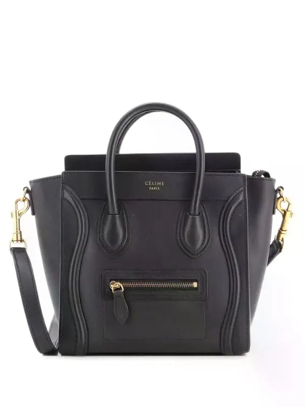 Celine Luggage Bag Smooth Leather Nano Crossbody Bag