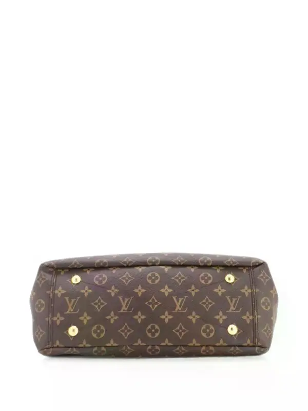 LOUIS VUITTON Pallas Tote Monogram Canvas With Leather Shoulder Bag