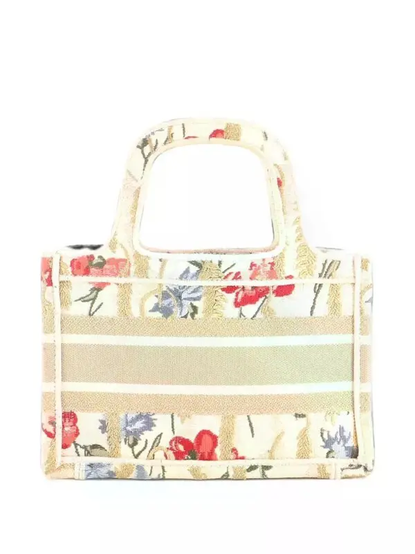 Dior Book Embroidered Canvas Mini Tote Bag