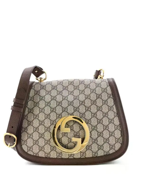 Gucci Blondie Nm Top Handle Bag Gg Coated Canvas Medium Satchel