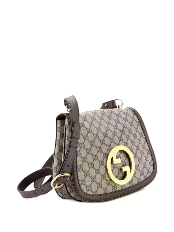 Gucci Blondie Nm Top Handle Bag Gg Coated Canvas Medium Satchel