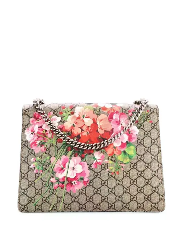 Gucci Dionysus Bag Blooms Print Gg Coated Canvas Medium Shoulder Bag