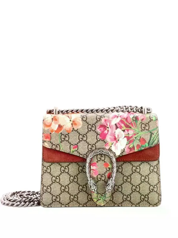 Gucci Dionysus Blooms Print Gg Coated Canvas Mini Shoulder Bag