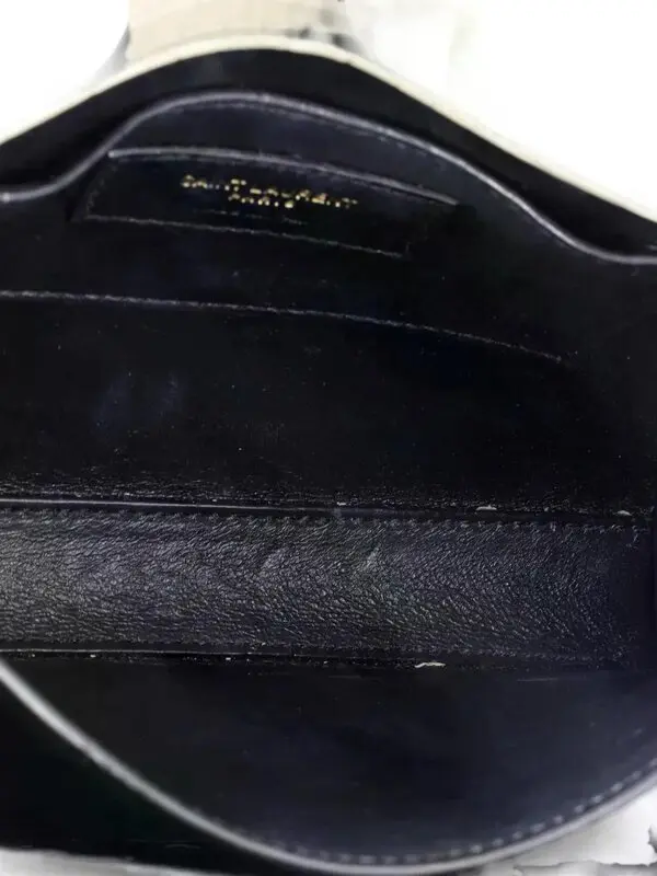 Saint Laurent Cassandra Top Handle Bag Crocodile Embossed Leather Mini Shoulder Bag