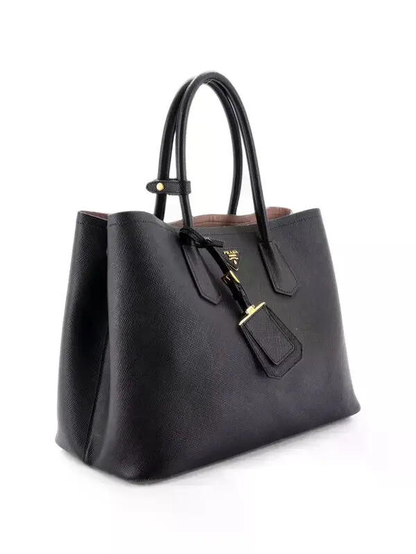 Prada Cuir Double Saffiano Leather Medium Tote Bag