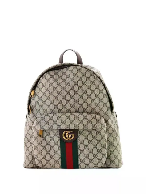 Gucci Ophidia Front Pocket Gg Coated Canvas Medium Backpack