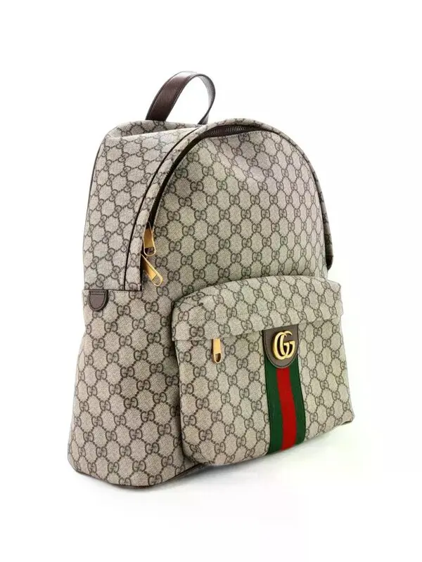 Gucci Ophidia Front Pocket Gg Coated Canvas Medium Backpack