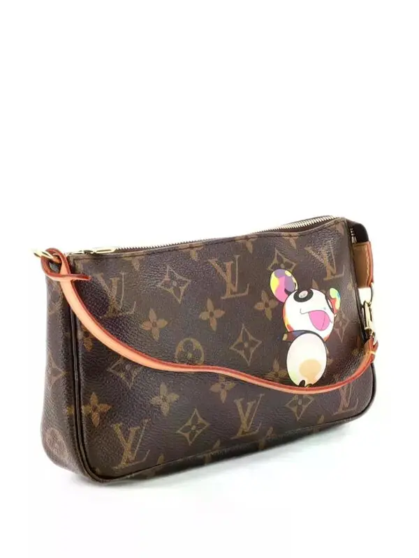 LOUIS VUITTON Pochette Accessoires Limited Edition Monogram Murakami Panda Clutch Bag