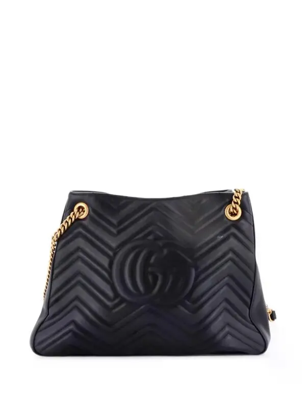 Gucci Gg Marmont Chain Matelasse Leather Shoulder Bag