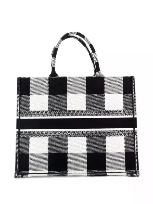 Dior Book Embroidered Canvas Large Tote Bag