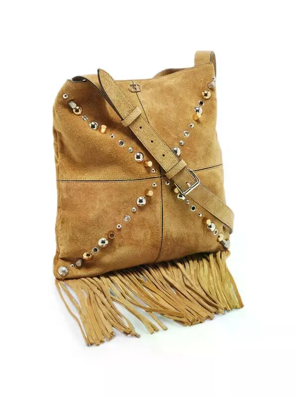 Valentino Garavani Nellcote Fringe Shoulder Bag