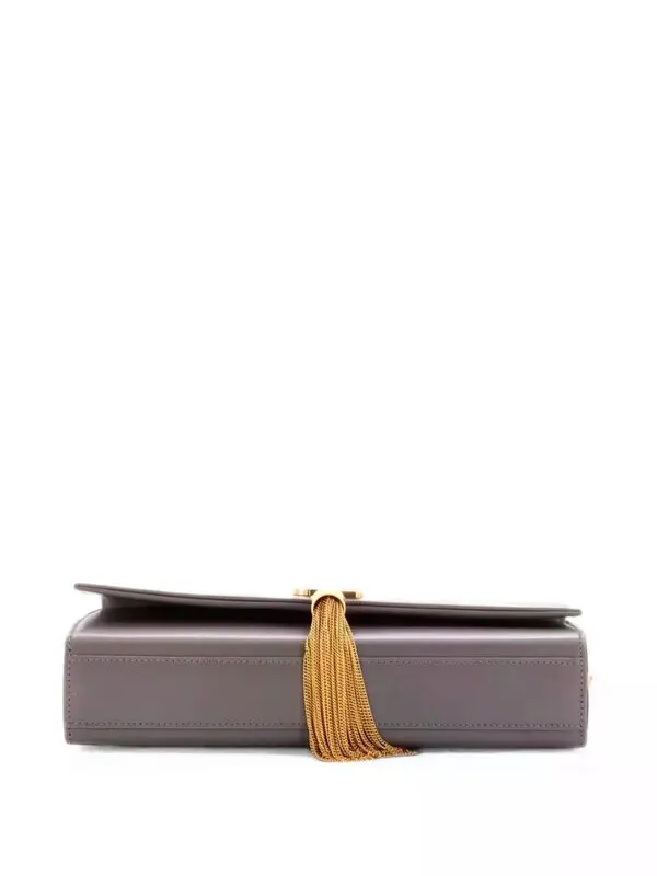 Saint Laurent Classic Monogram Tassel Leather Medium Crossbody Bag