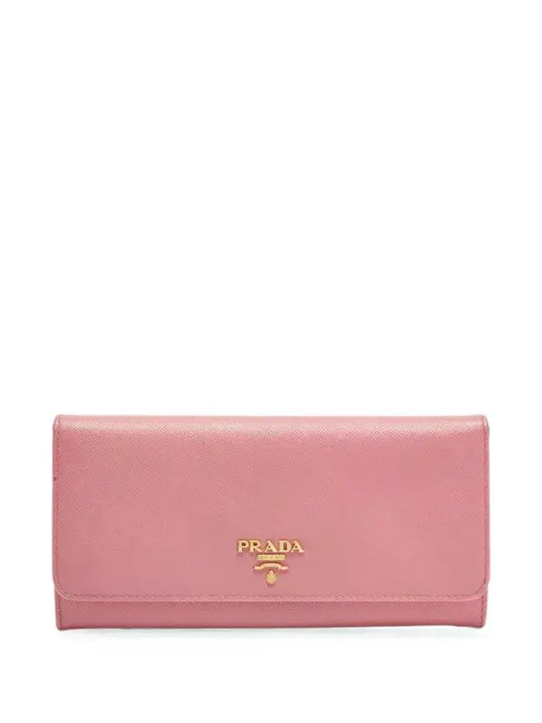 Prada Logo-detail Flap Wallet