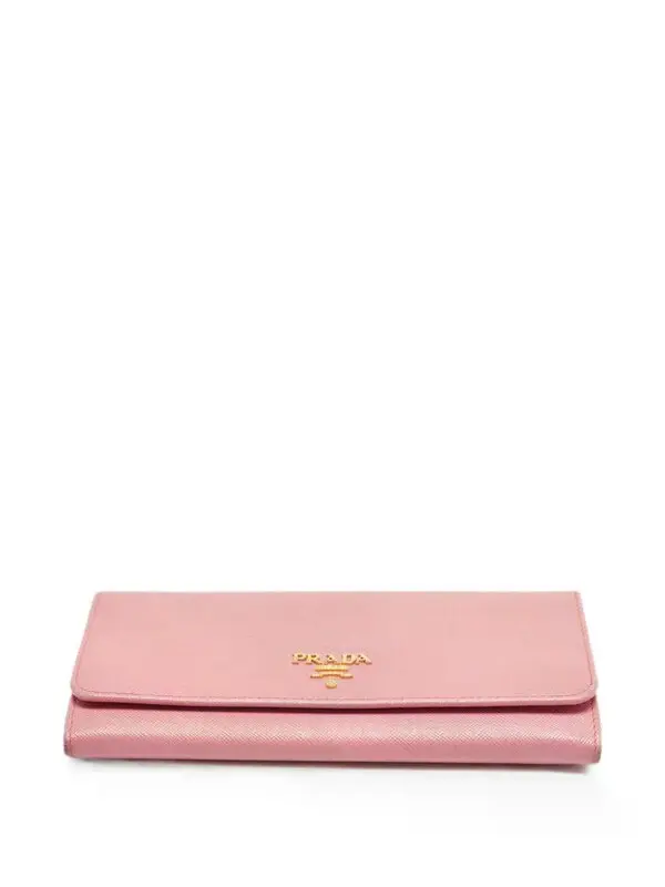 Prada Logo-detail Flap Wallet