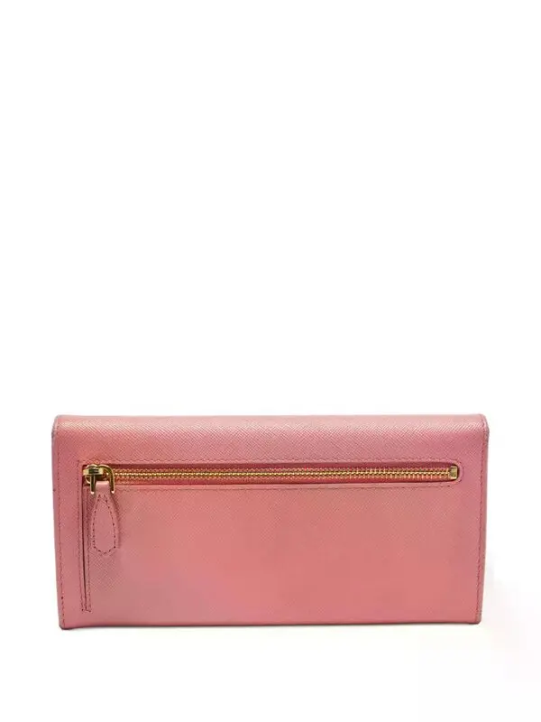 Prada Logo-detail Flap Wallet