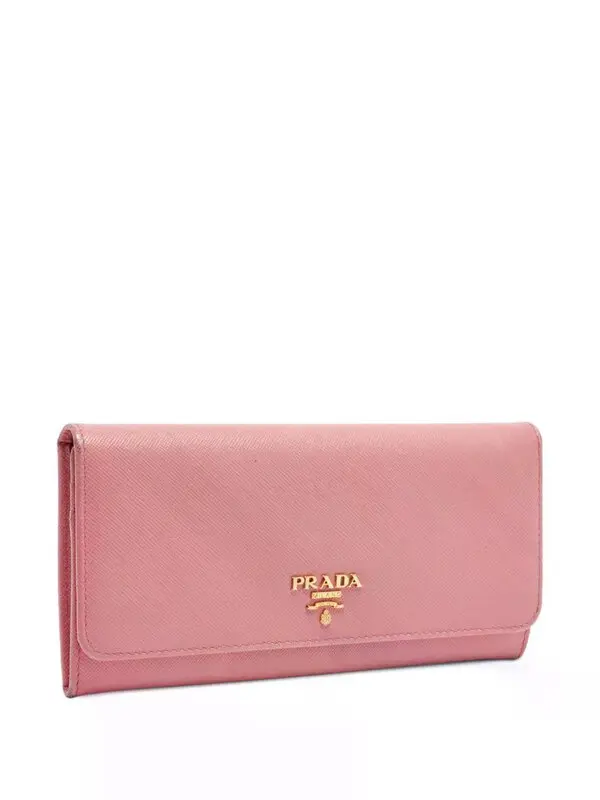 Prada Logo-detail Flap Wallet