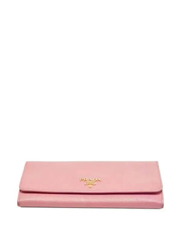 Prada Logo-detail Flap Wallet