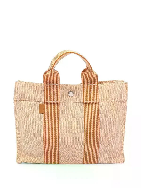 Hermès 1990-2000 Canvas Fourre Tout Pm Tote Bag - Brown