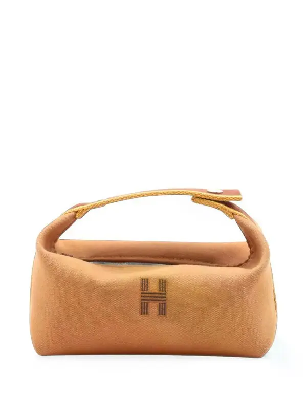 Hermès 2010-2026 Small Toile Bride A Brac Case Vanity Bag - Brown