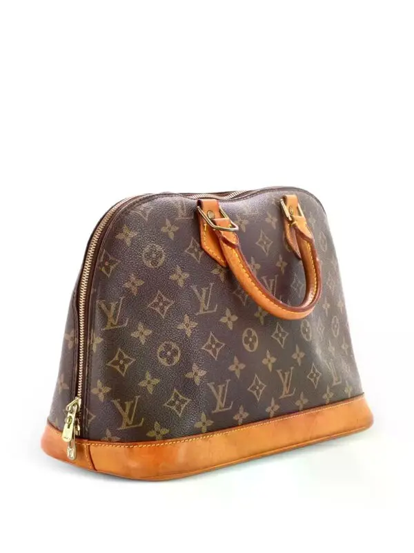 LOUIS VUITTON Vintage Alma Monogram Canvas Pm Satchel