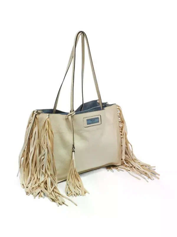 Prada Etiquette Fringe Tote Bag
