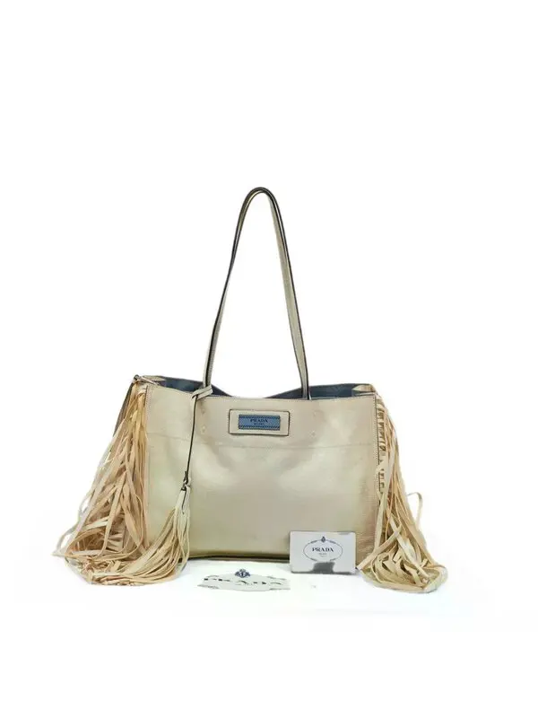 Prada Etiquette Fringe Tote Bag