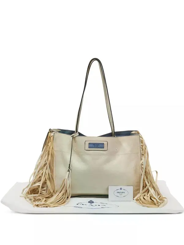 Prada Etiquette Fringe Tote Bag