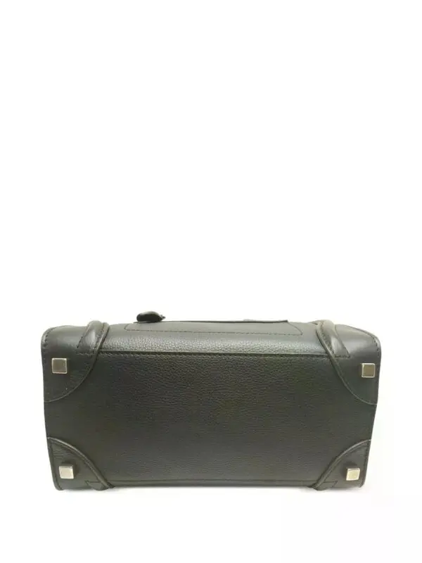 Celine Micro Calfskin Luggage Tote Bag - Black