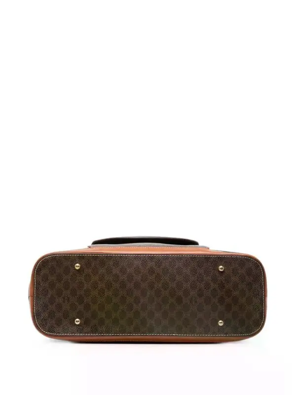 Celine 1998 Macadam Coated Canvas Dome Top Handle Bag Handbag