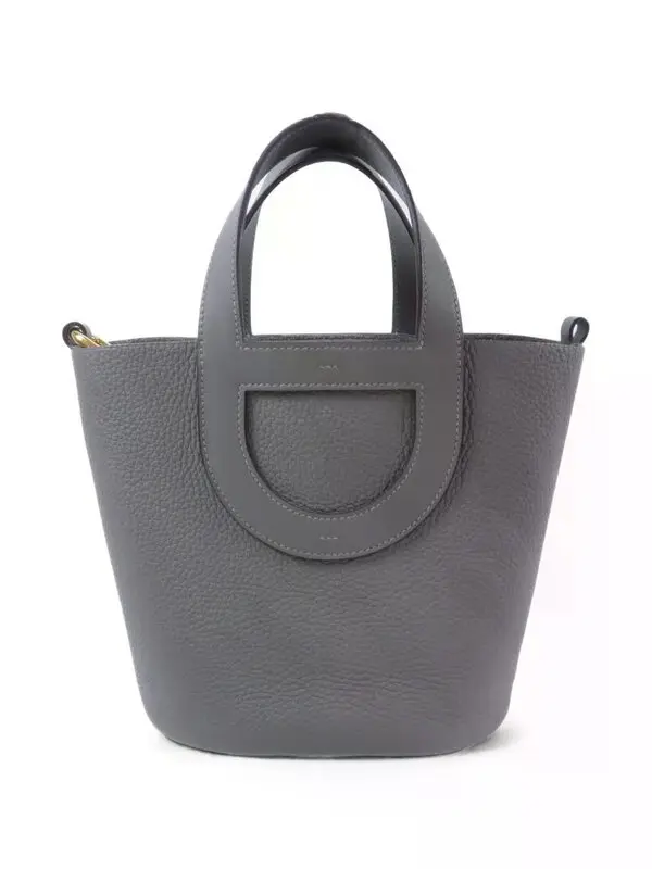 Hermès 2023 18 In The Loop Leather Tote Bag - Grey