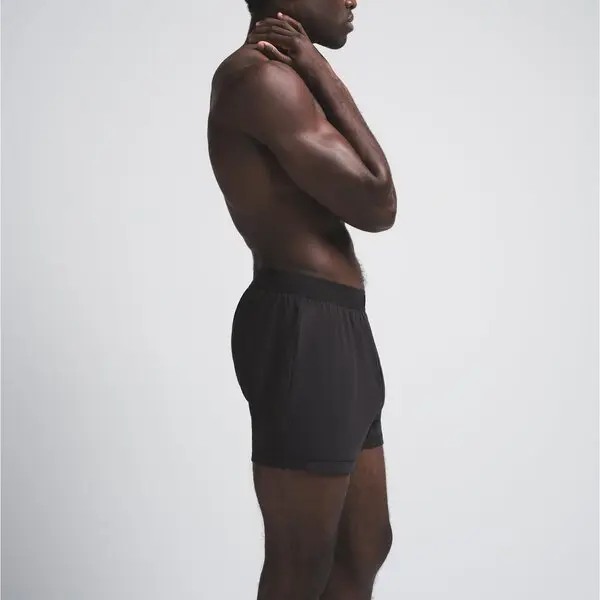 SKIMS Knit Boxer | Black | | Cotton
