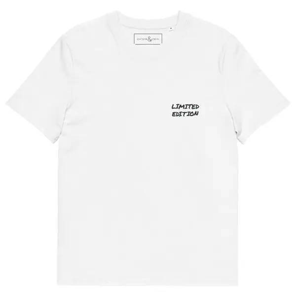 ANCHOR & CREW Limited Edition Annotations Organic Cotton T-shirt - White
