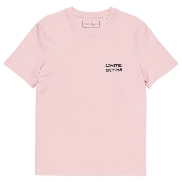 ANCHOR & CREW Cotton Limited Edition Annotations Organic Cotton T-shirt - Pink
