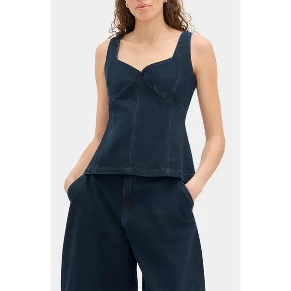 ALIGNE Sweetheart Neck Denim Tank