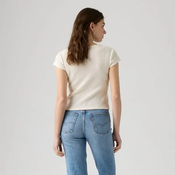 LEVI'S Dry Goods Waffle Cap Sleeve Tee